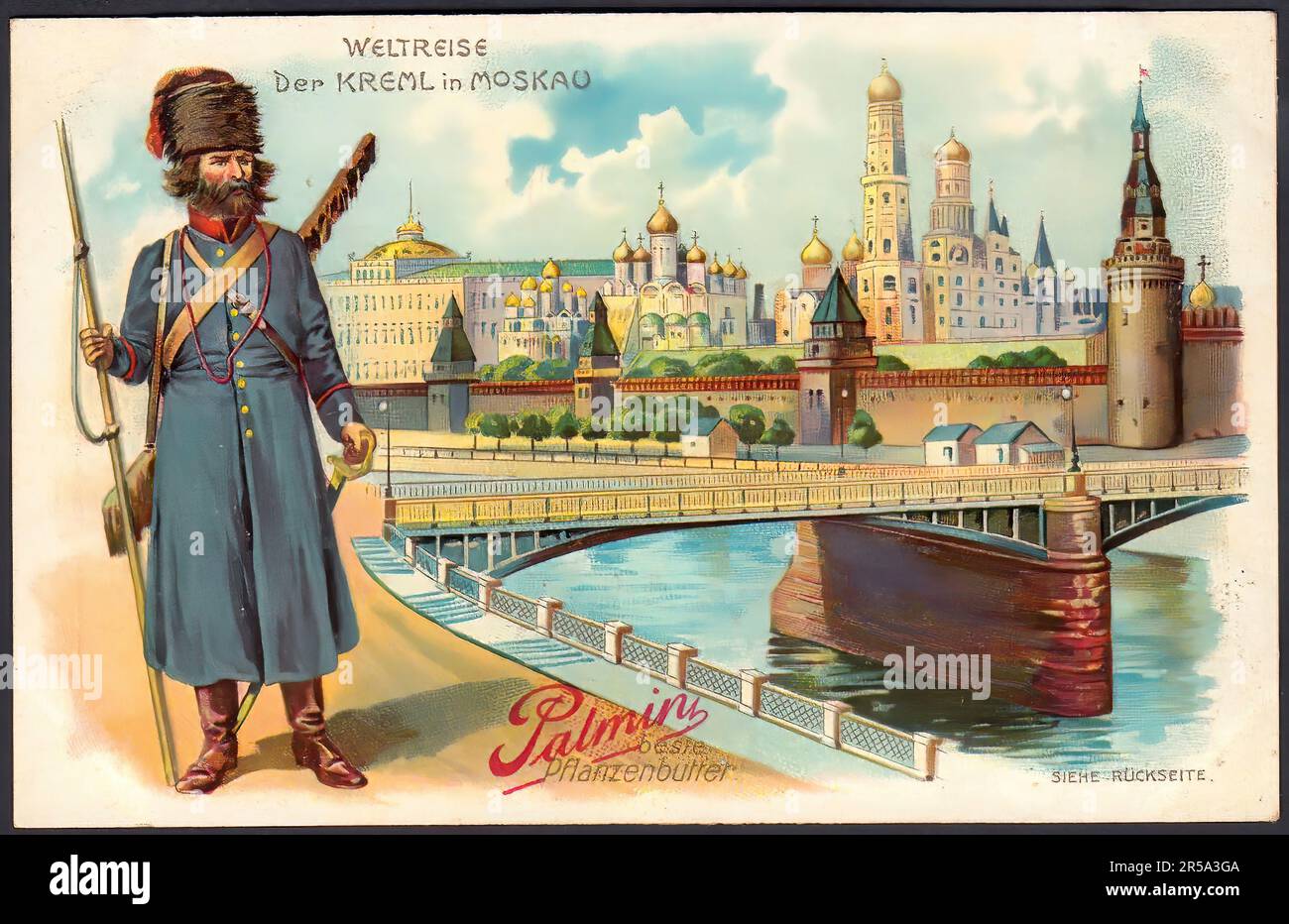 A Journey Round the World - Moscow - Vintage Palmin Stock Photo - Alamy
