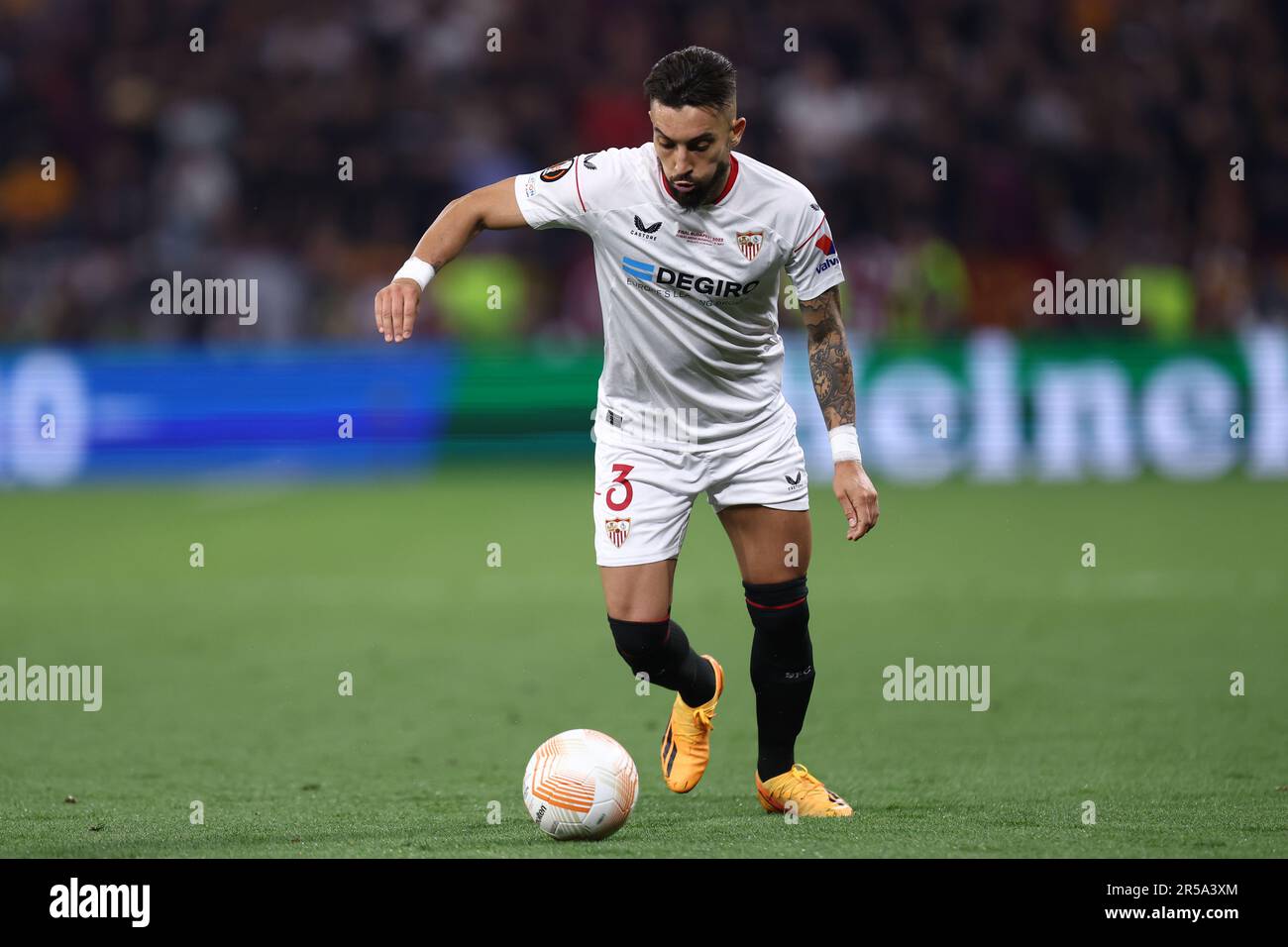 Alex Telles of Sevilla FC in action during during the UEFA Europa ...