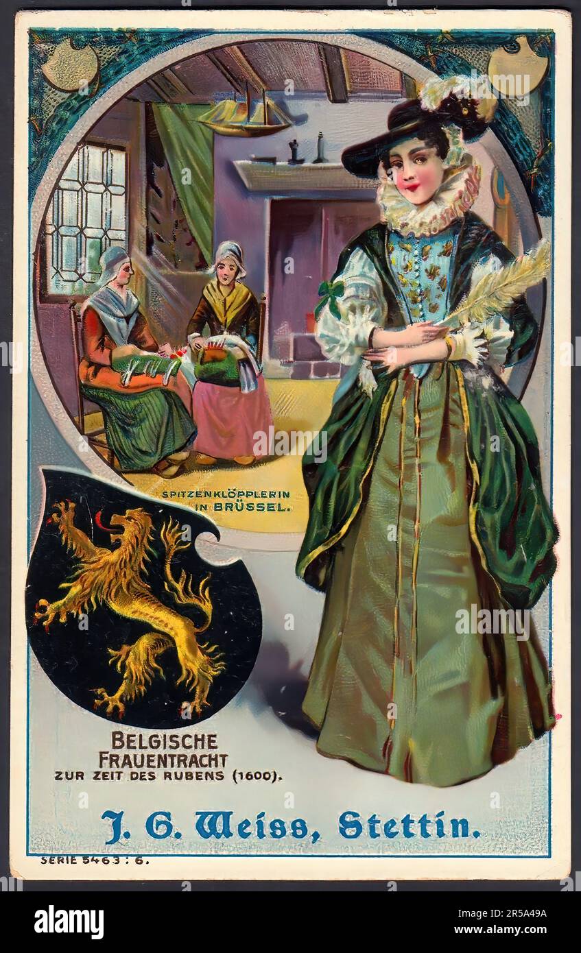 Lady in vintage advertising hi-res stock photography and images - Alamy