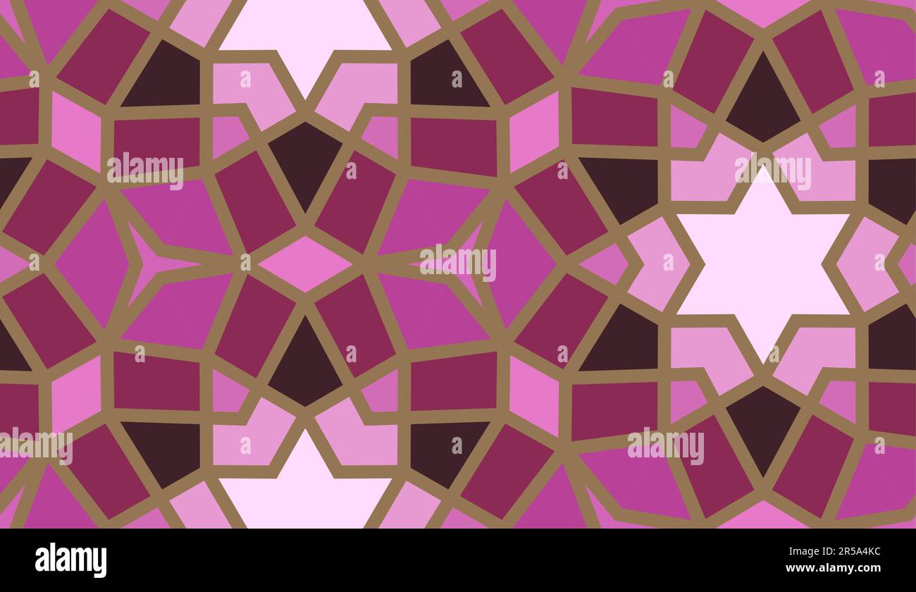 Arabic seamless girih pattern with classic islamic culture ornament ...