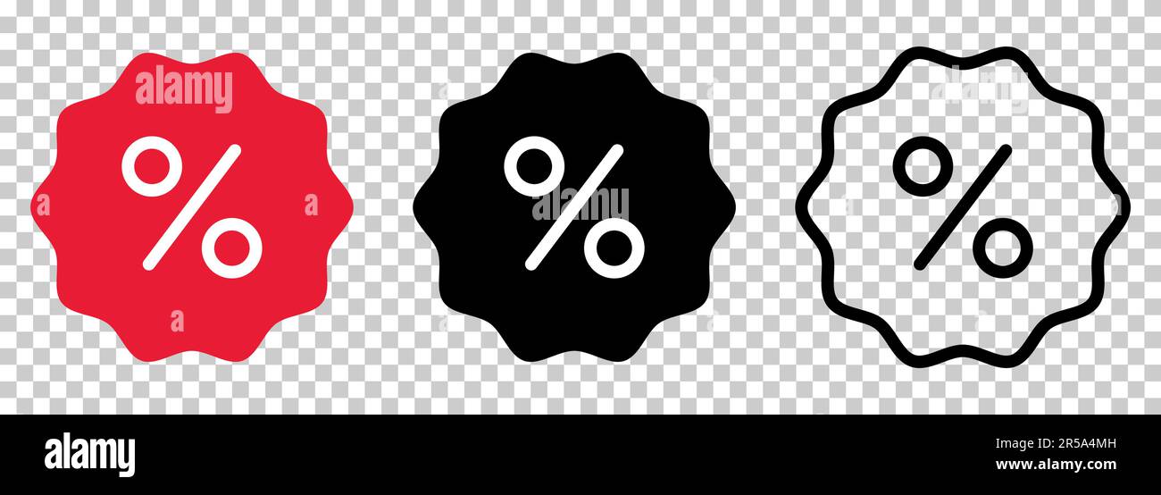 Sale percent icons. Design can use for web and mobile app. Vector ...