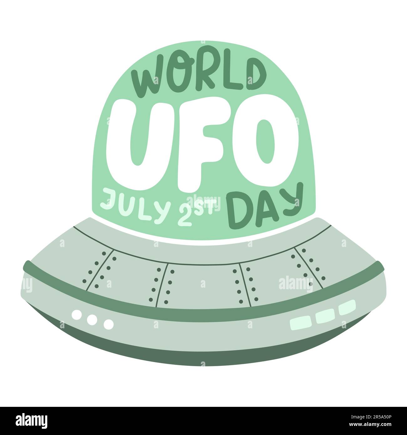 World UFO Day Vector Illustration. Suitable for poster, banner ...