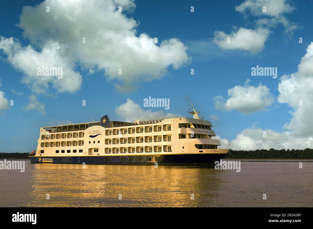 cruise ship on the Amazon River , Brazil Stock Photo - Alamy