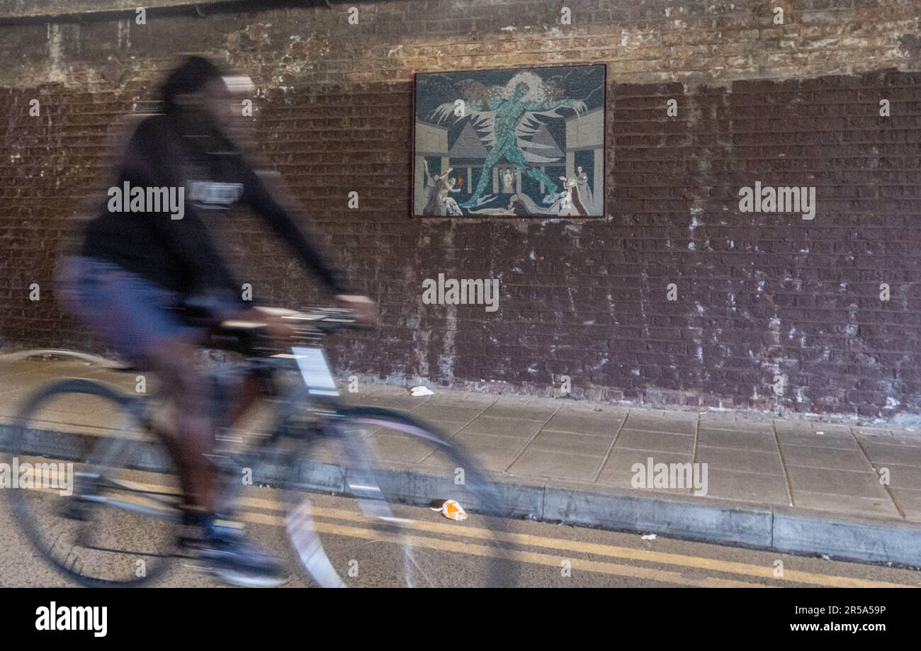 William Blake mosaics reproducing his famous historical paintings in ...