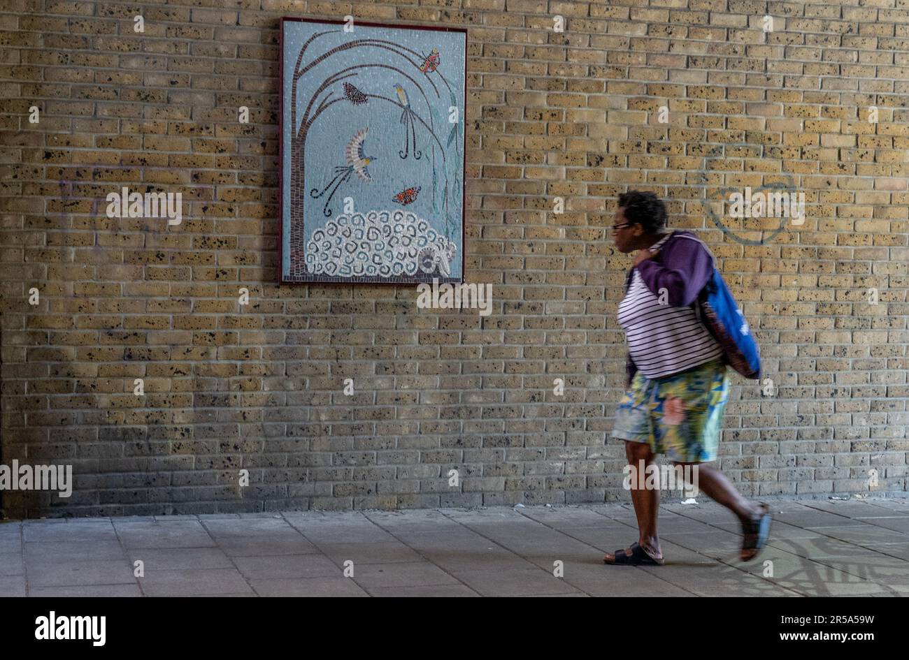 William Blake mosaics reproducing his famous historical paintings in ...
