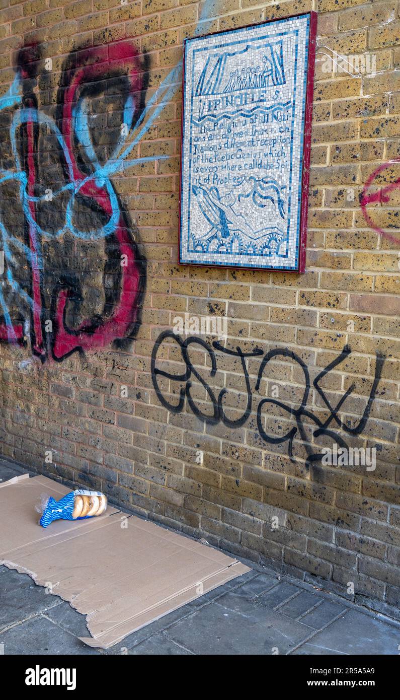 William Blake mosaics reproducing his famous historical paintings in ...