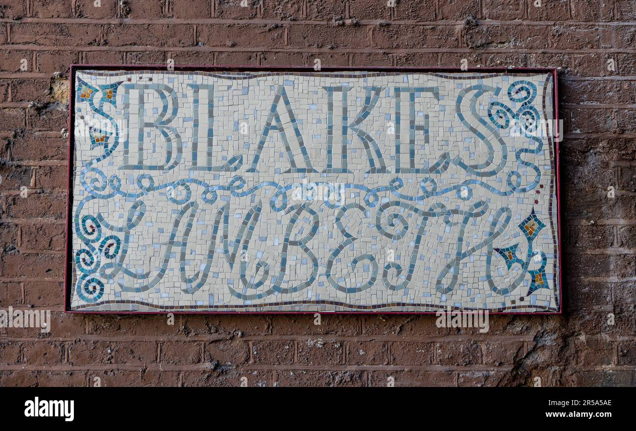 William Blake mosaics reproducing his famous historical paintings in ...