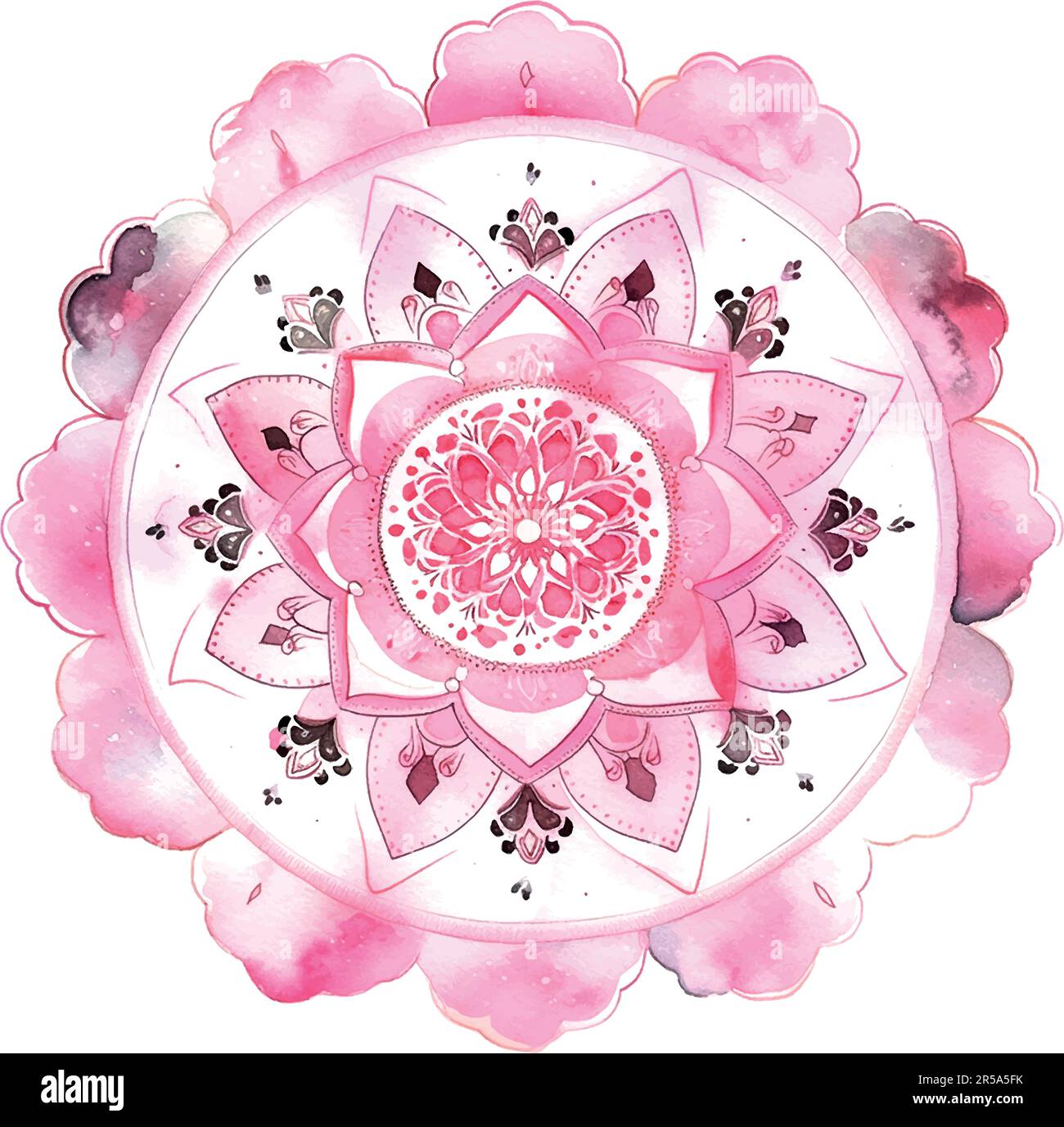 Sahasrara chakra mandala watercolor vector Stock Vector Image & Art - Alamy