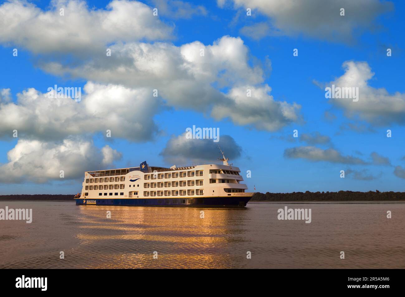 cruise ship on the Amazon River , Brazil Stock Photo - Alamy