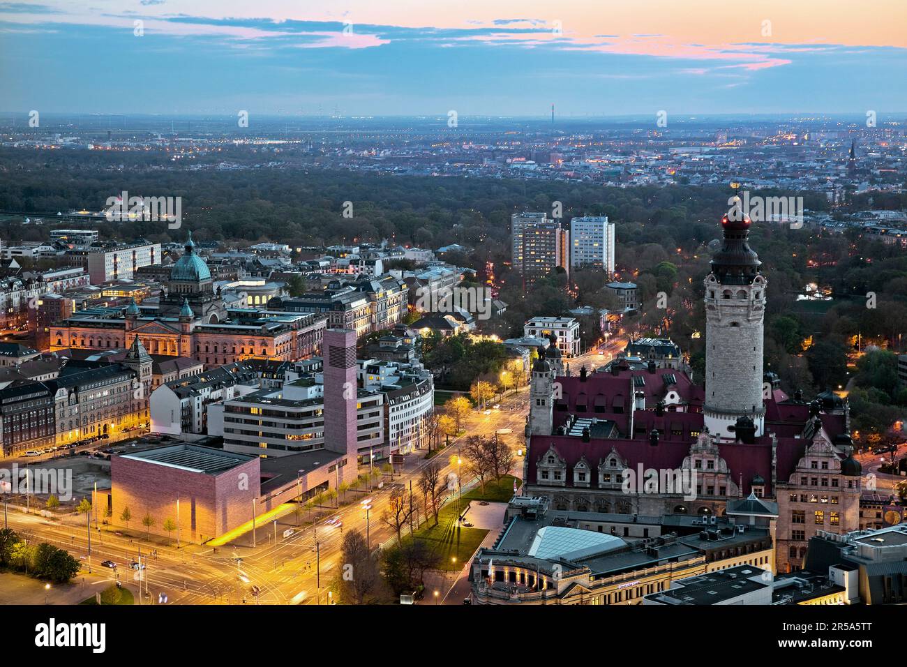 Elevated view of the new town hi-res stock photography and images - Alamy