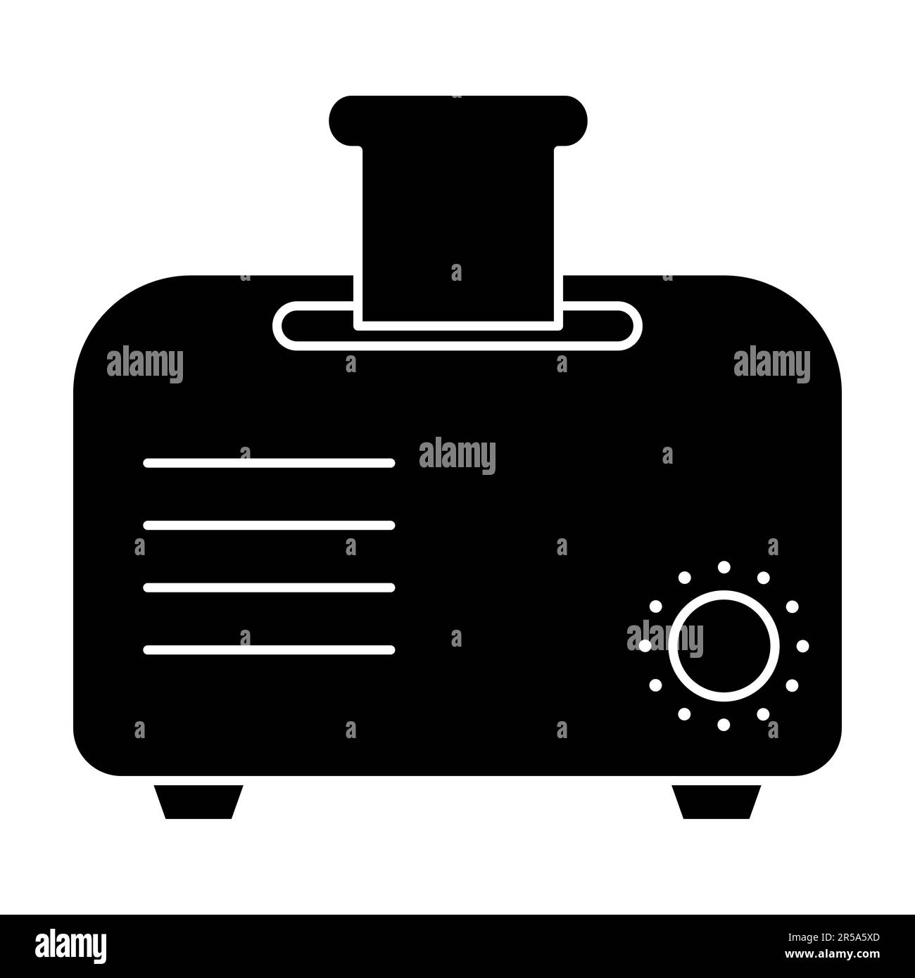 Toaster icon. Kitchen appliances symbol. Vector illustration isolated ...