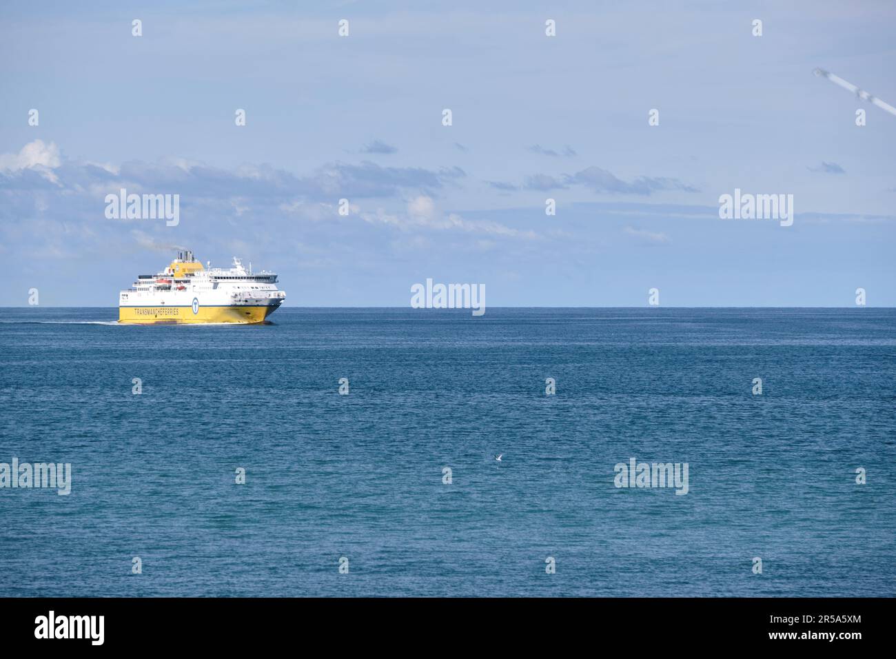 Dieppe, Normandy, France - September 21 2022: The DFDS passenger ferry from Newhaven arriving at ...