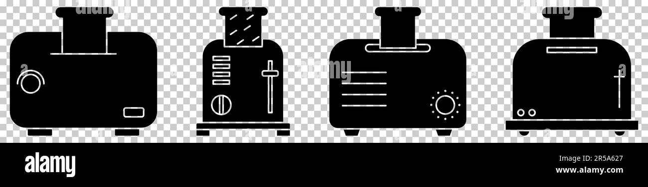 Toaster icons set. Design can use for web and mobile app. Vector ...