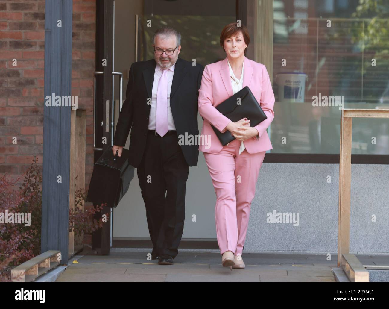 Former BBC newsreader Donna Traynor leaves the Office of the Industrial ...