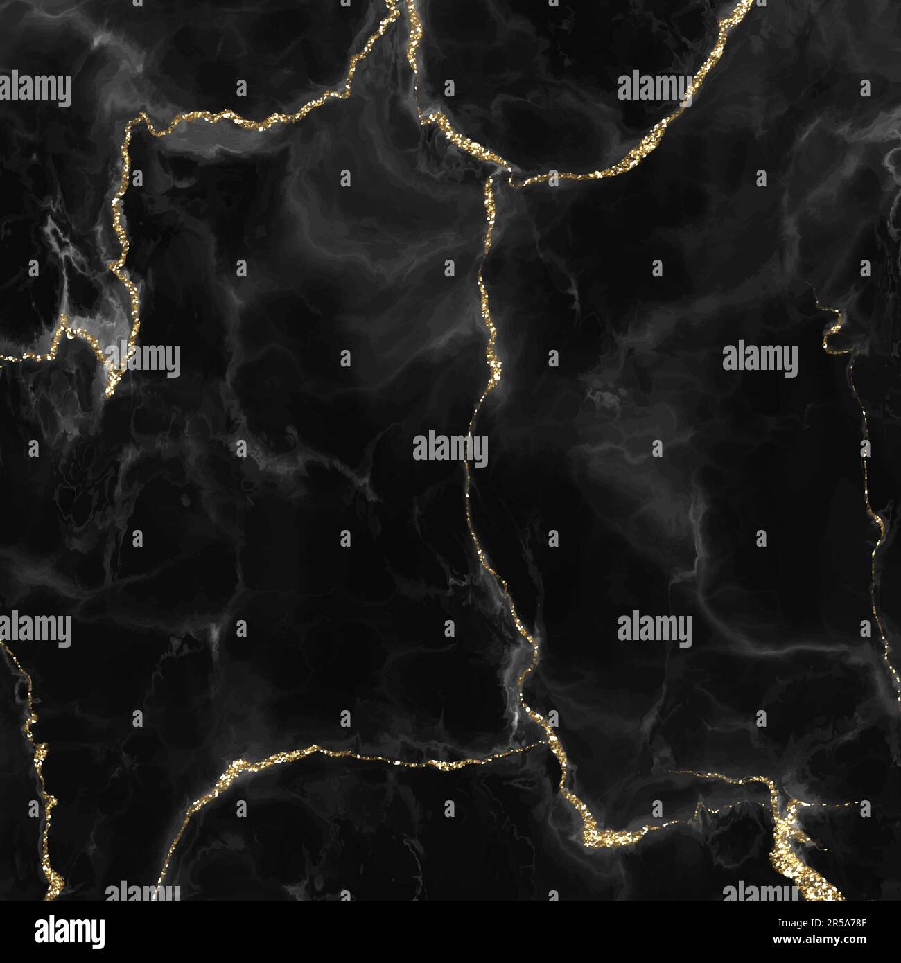 Elegant black and gold marble effect background with gold glitter ...