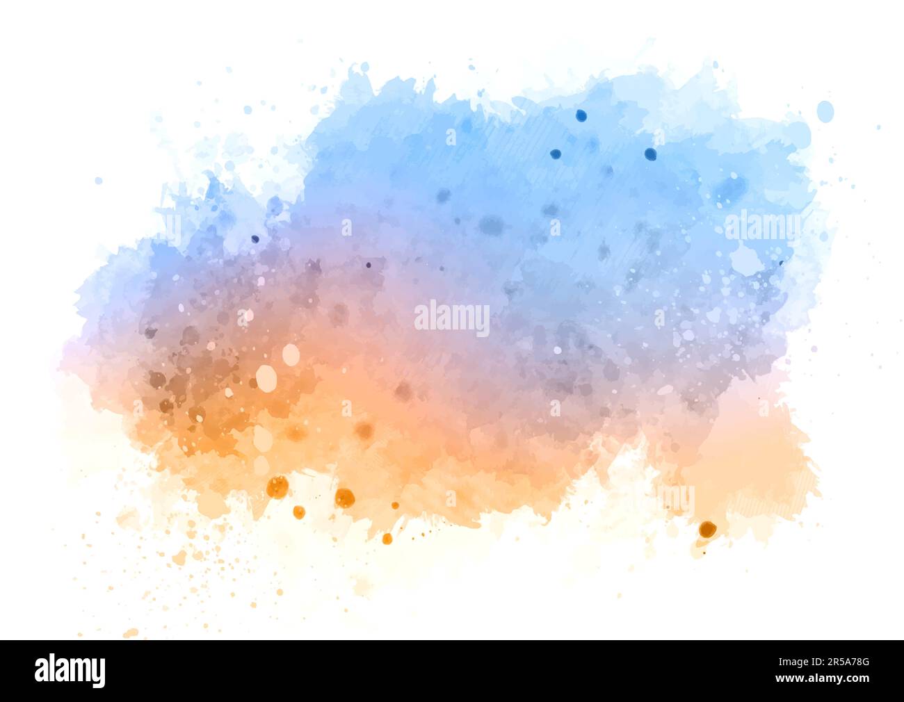 Hand painted pastel coloured watercolour splatter design Stock Vector ...