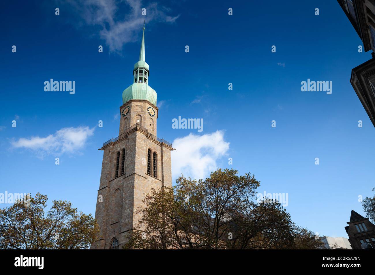 Picture of the chuch of reinoldikirche church in Dortmund, Germany. The ...