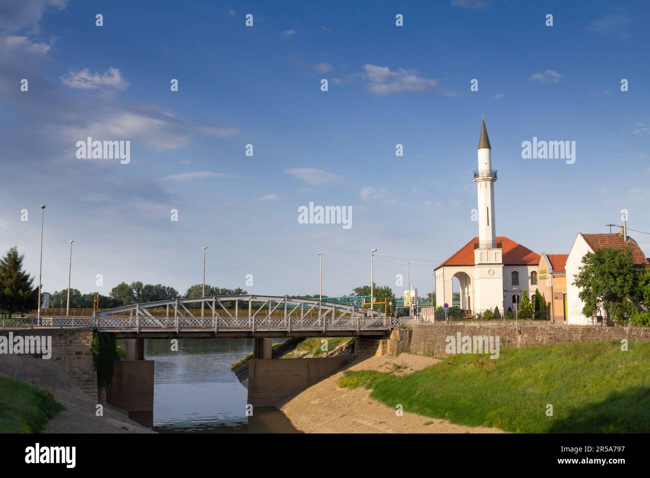 Picture of the Atik Savska Dzamija mosque in brcko, bosnia, during a ...