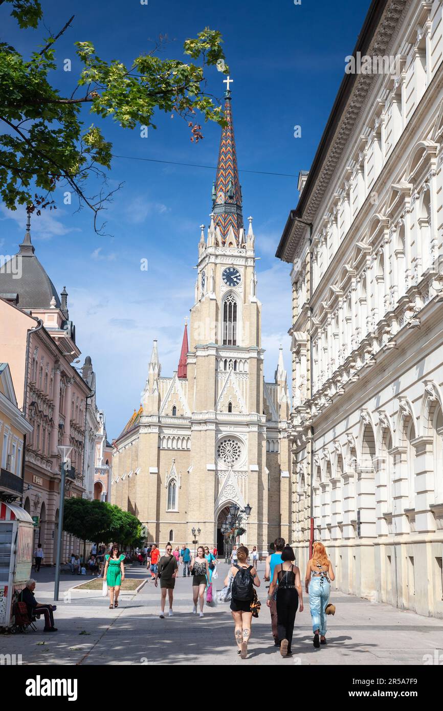 Picture of the Novi Sad cathedral. The Name of Mary Church is a Roman ...