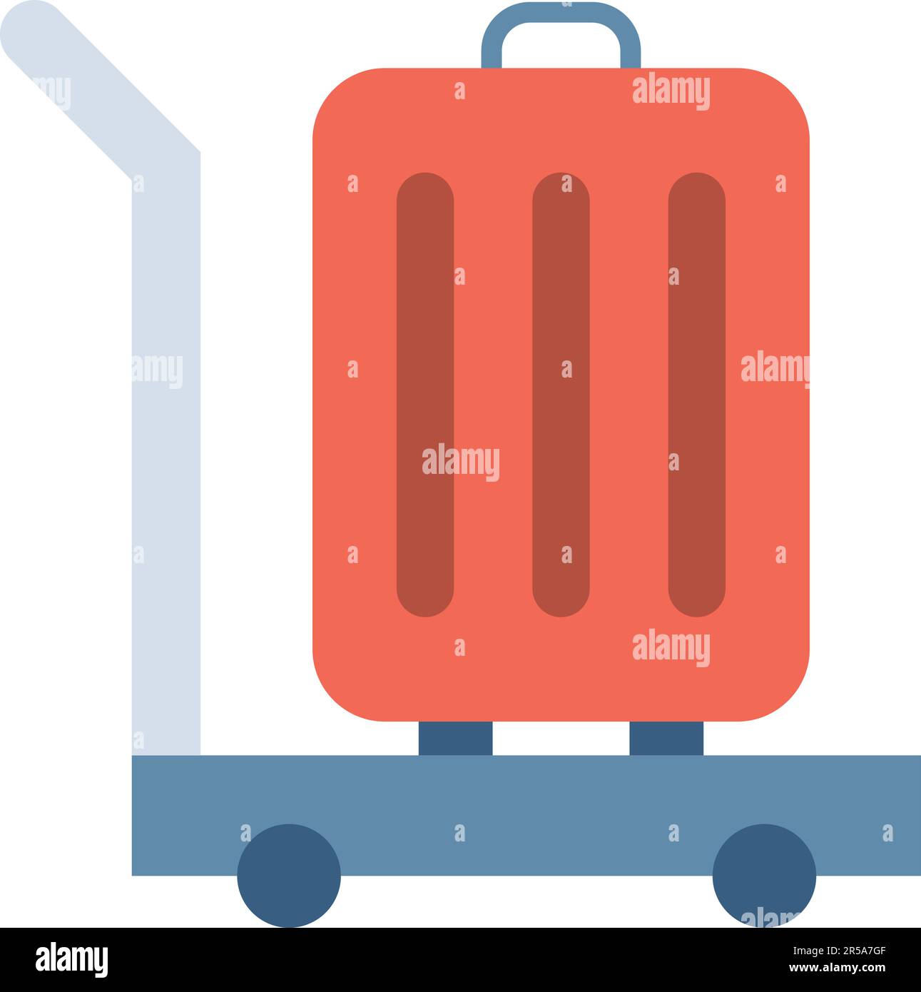 Luggage Cart icon vector image Stock Vector Image & Art - Alamy