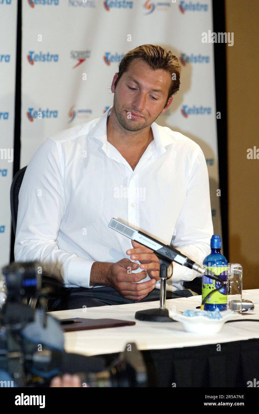 Australian Olympic swimmer Ian Thorpe announces his retirement in ...