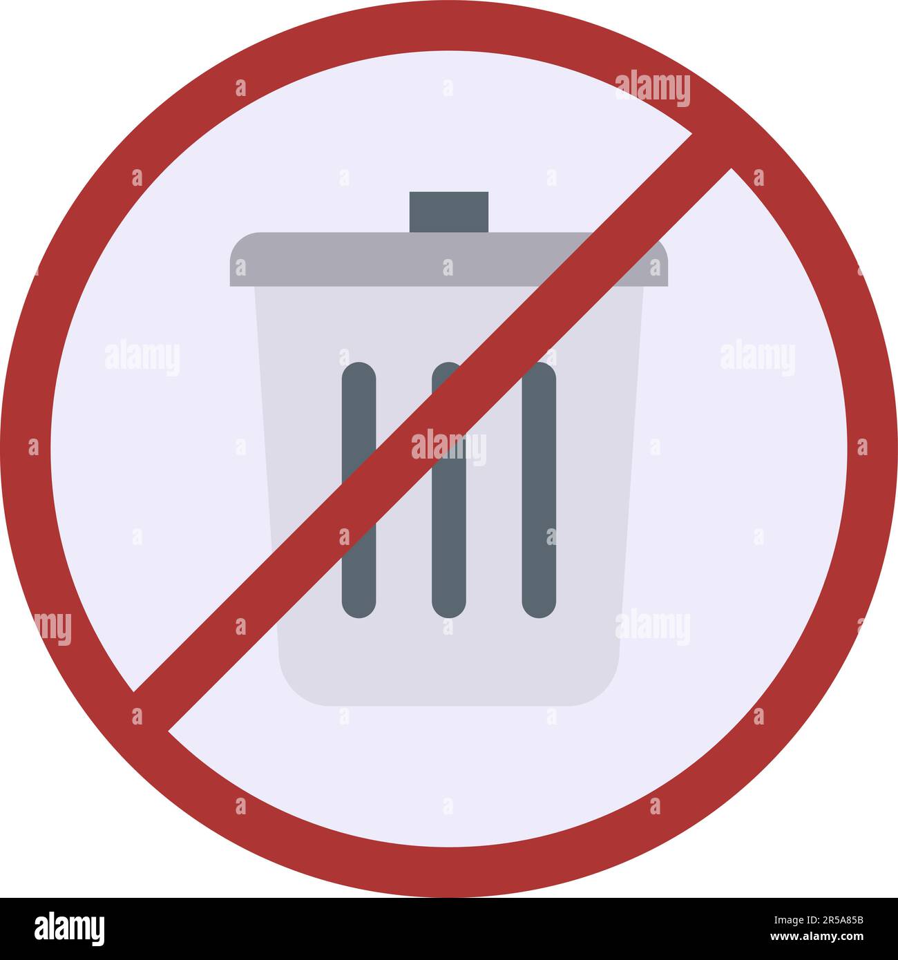 No Littering icon vector image Stock Vector Image & Art - Alamy