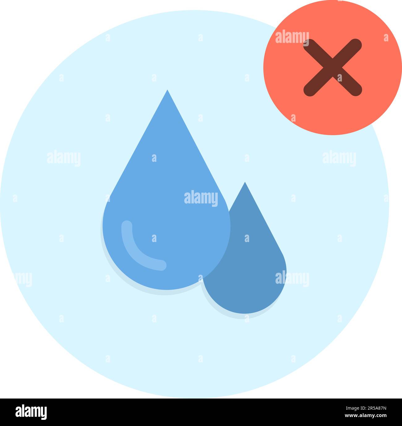No Water icon vector image Stock Vector Image & Art - Alamy
