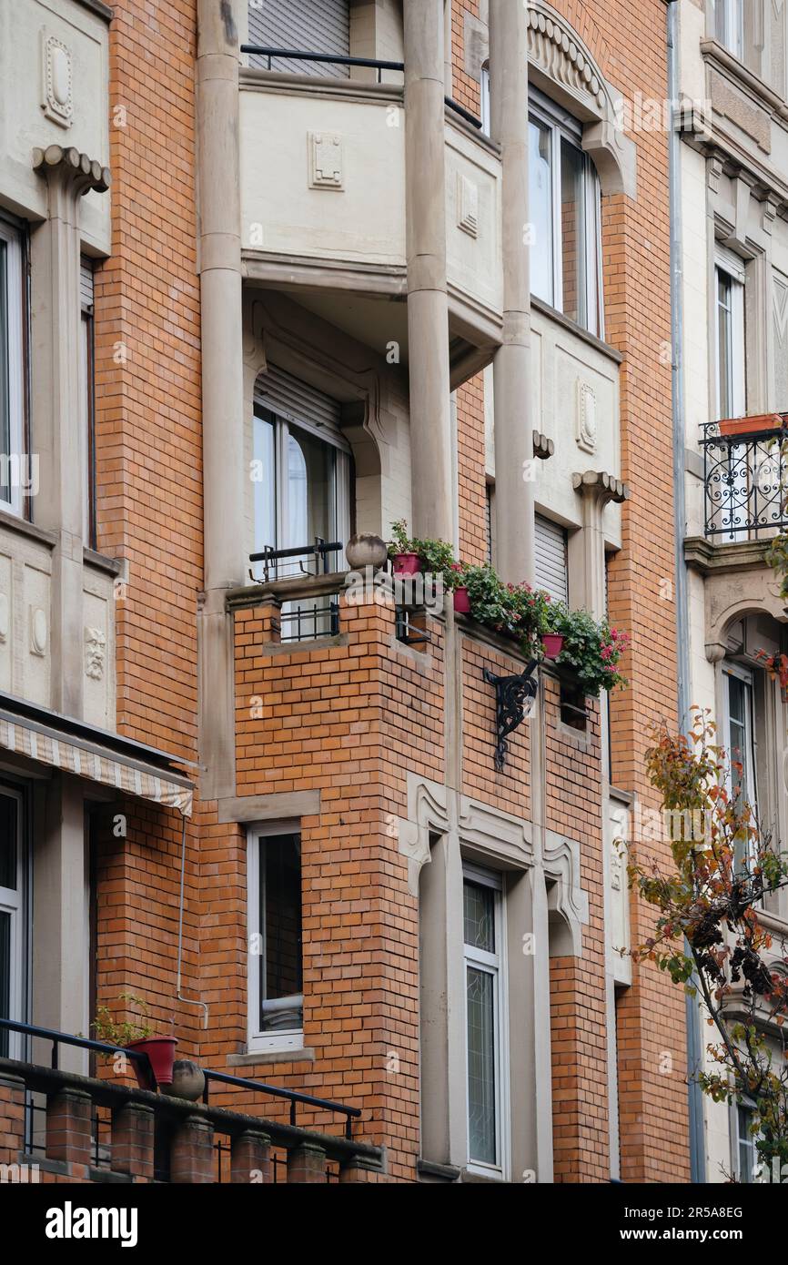 Explore Alsaces urban neighborhood with this modern building exterior ...