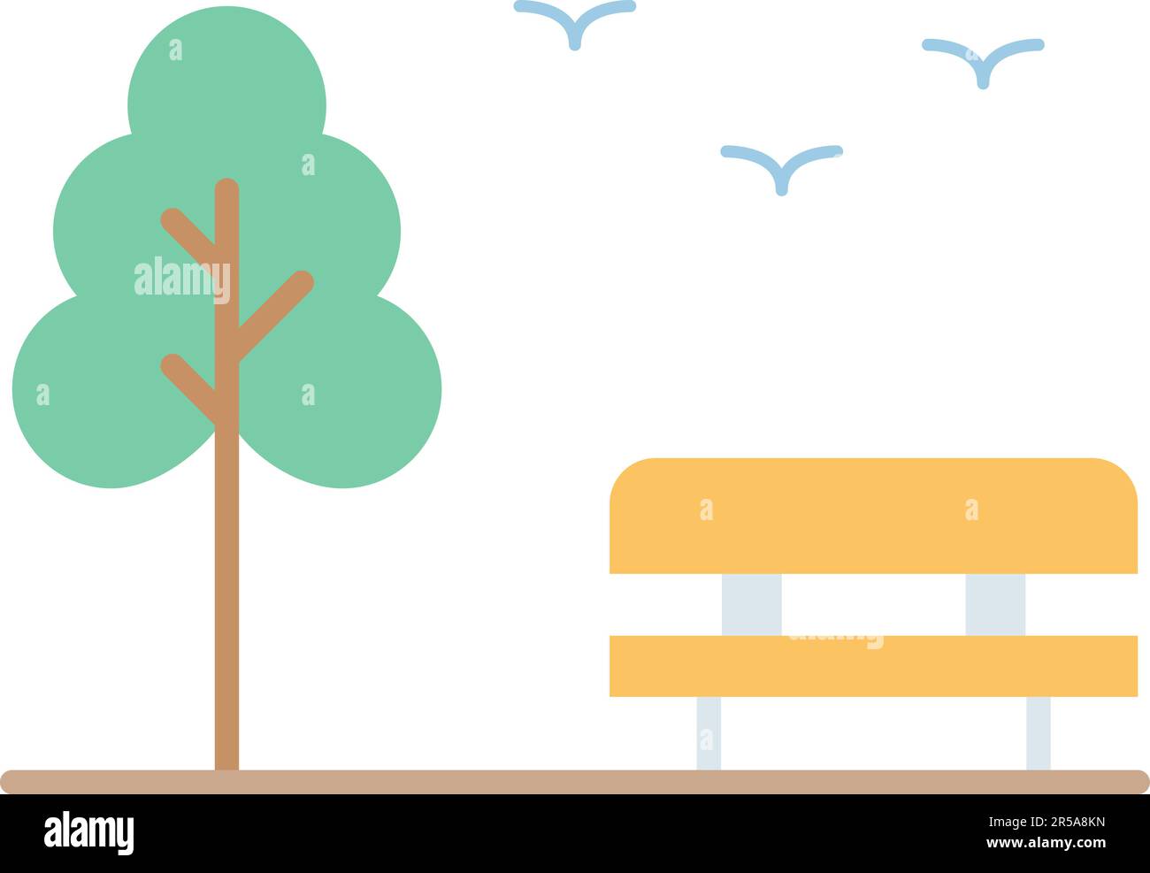 Park icon vector image. Suitable for mobile application web application ...