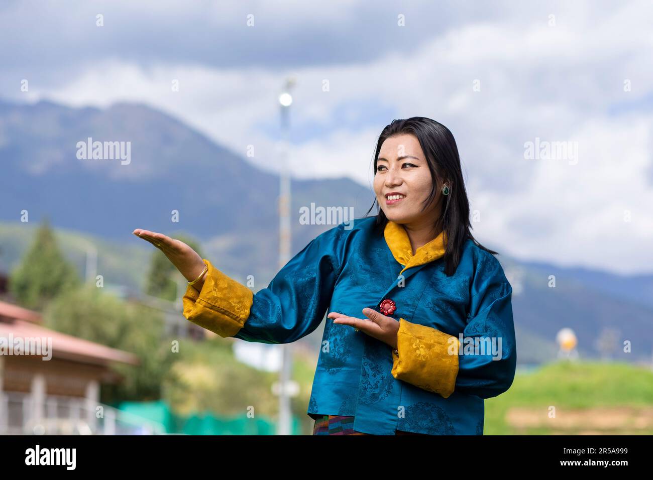 A performer from the Royal Academy of Performing Arts (RAPA) in Thimphu ...