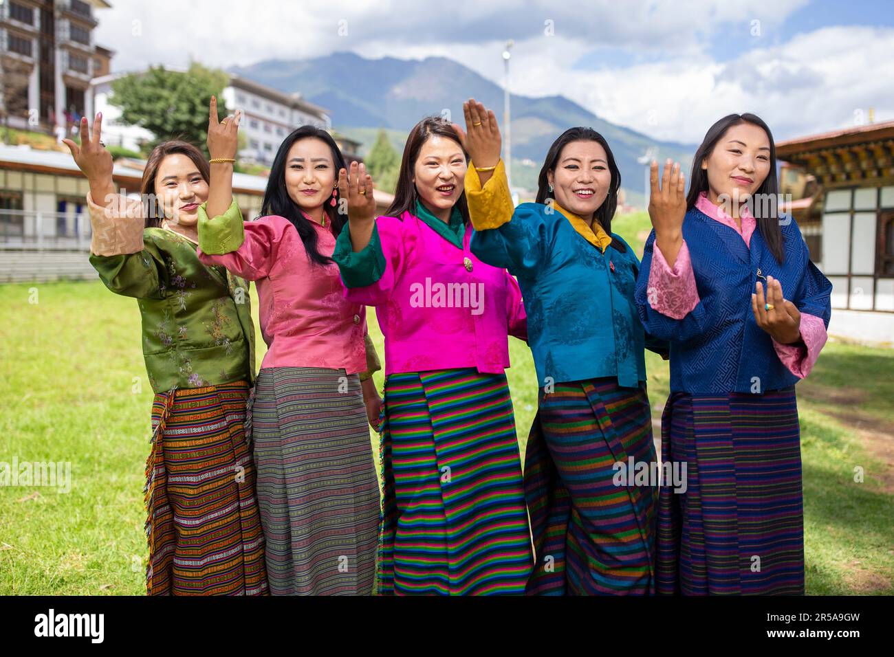 Performers from the Royal Academy of Performing Arts (RAPA) in Thimphu ...