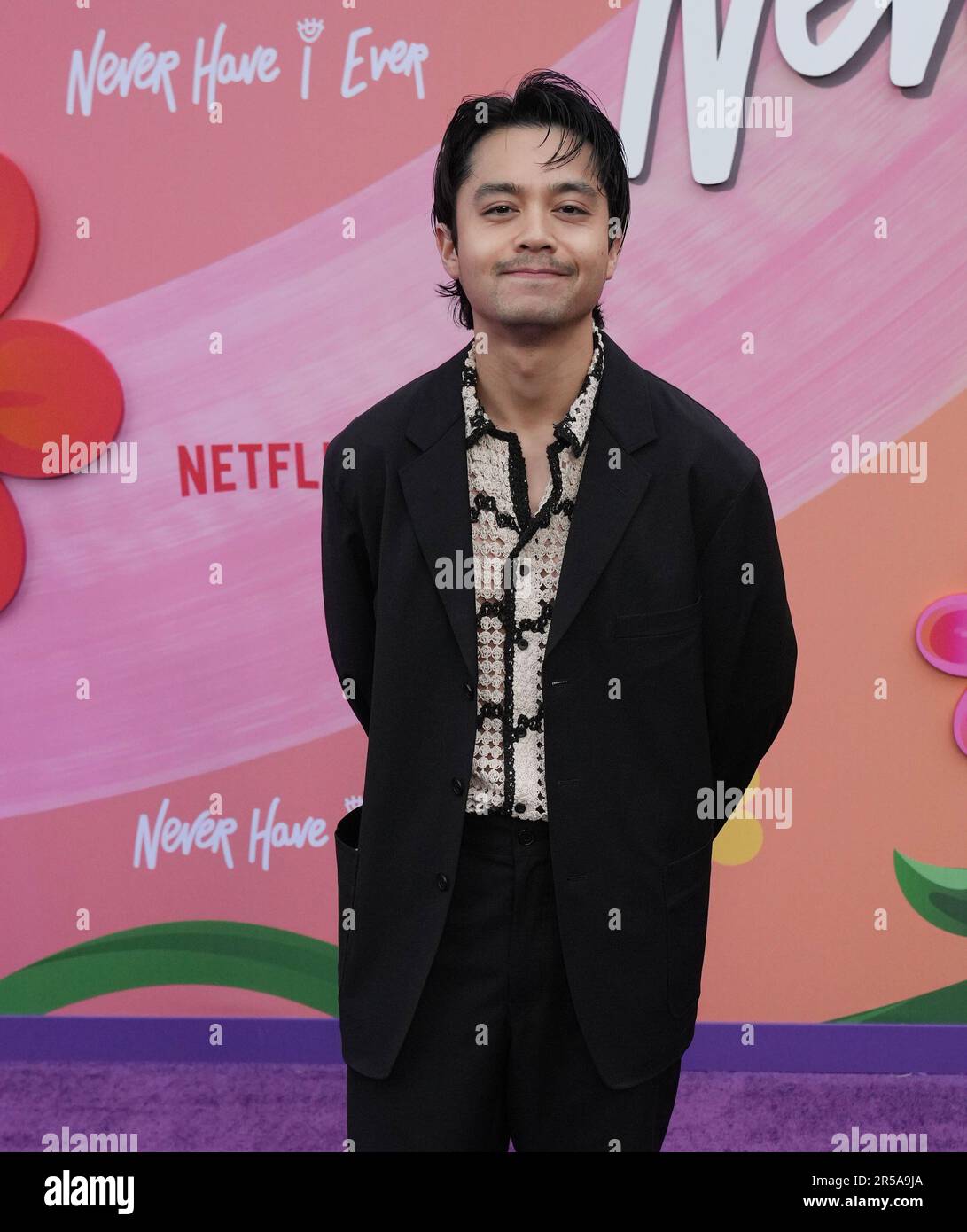 Los Angeles, USA. 01st June, 2023. Jordan Mendoza arrives at Netflix's ...