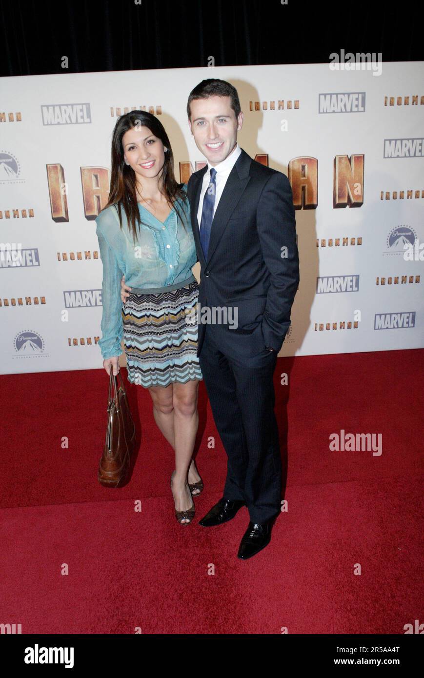 Tom Waterhouse and guest The premiere of Ironman at the Greater Union ...