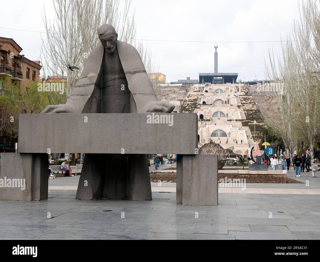 Yerevan, Armenia - 27 March 2023: Statue of architect Alexander ...