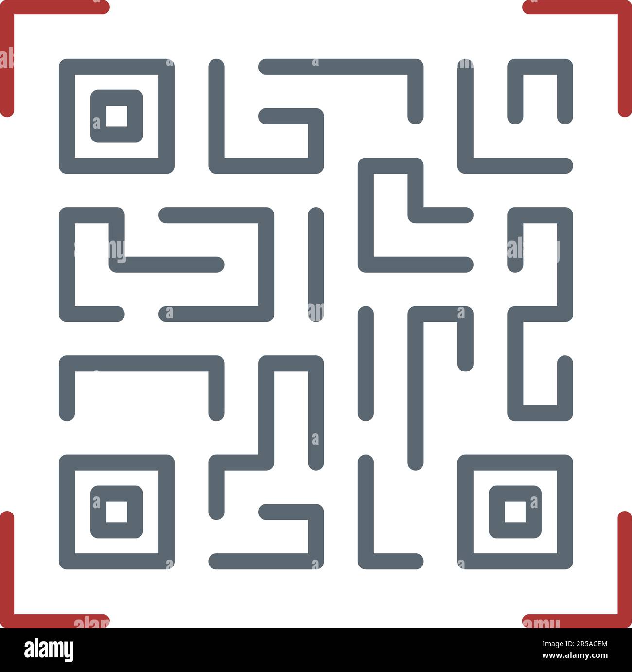 Qr Code icon vector image Stock Vector Image & Art - Alamy