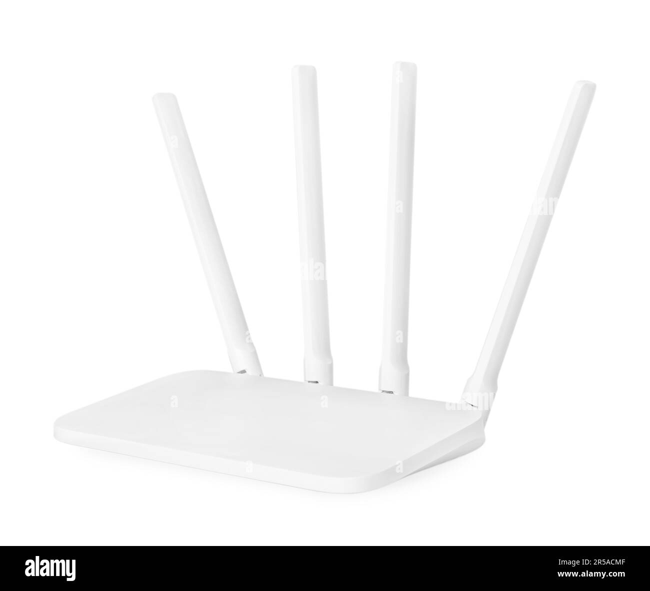 New modern Wi-Fi router isolated on white Stock Photo - Alamy