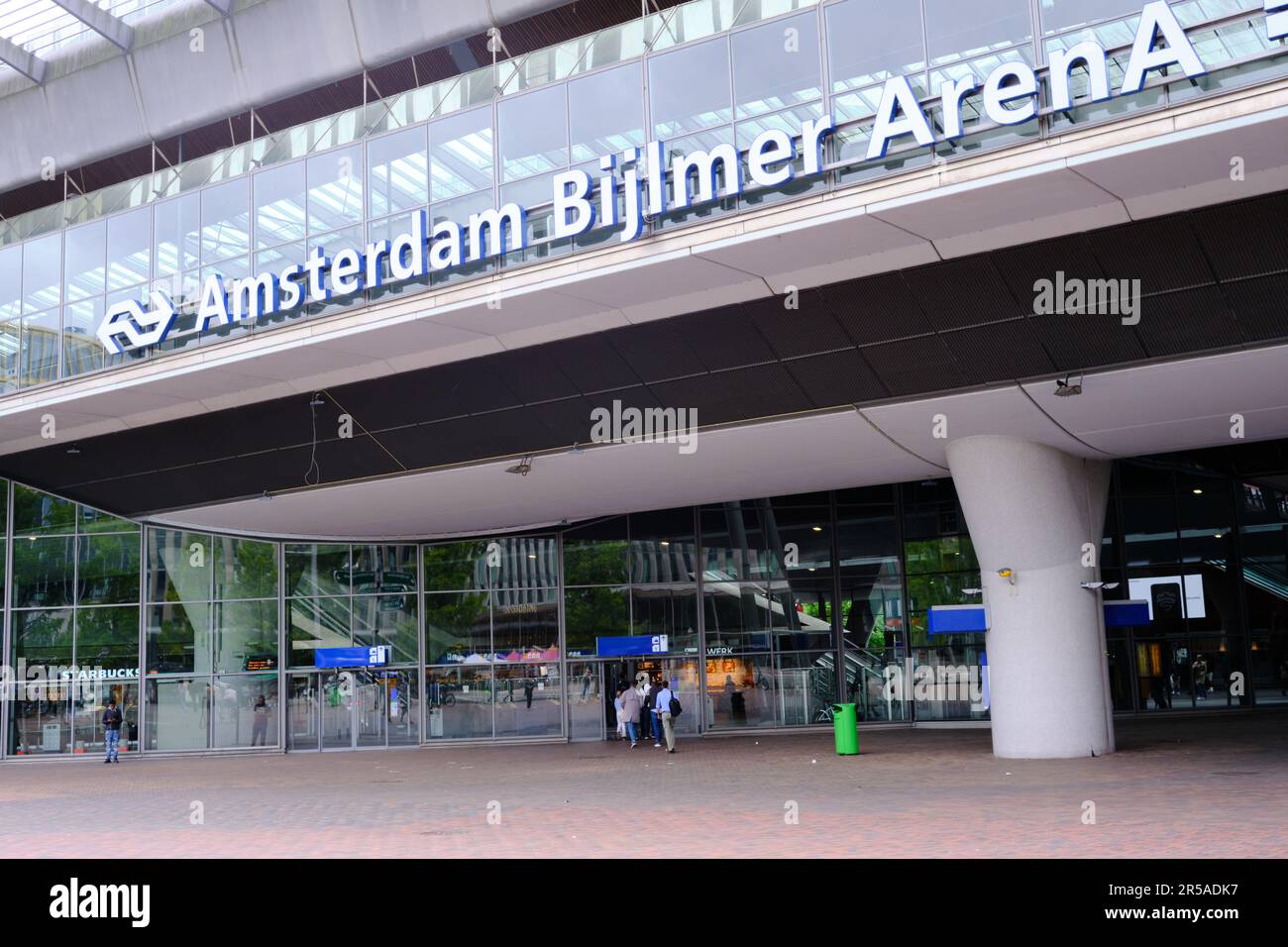 Amsterdam Bijlmer Arena train station facade Stock Photo - Alamy