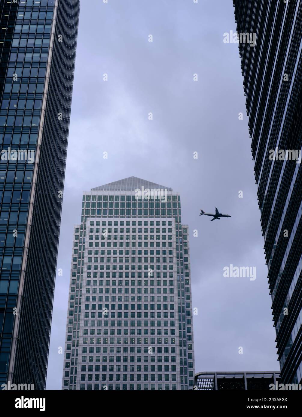 London, UK - April 22, 2022: Exterior of One Canada Square and ...
