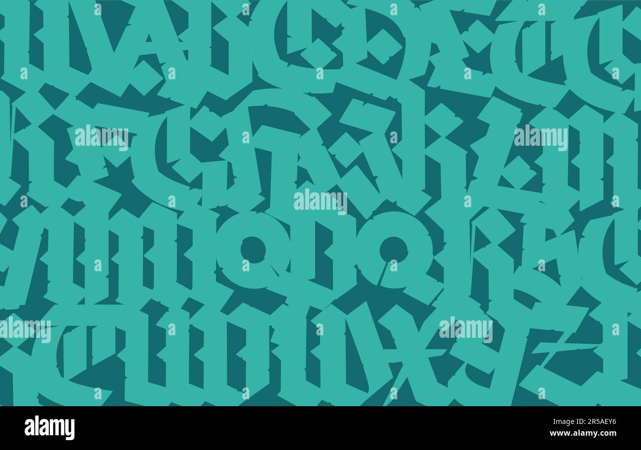 Pattern, ornament in the Gothic style. Vector. Alphabet. Calligraphy ...