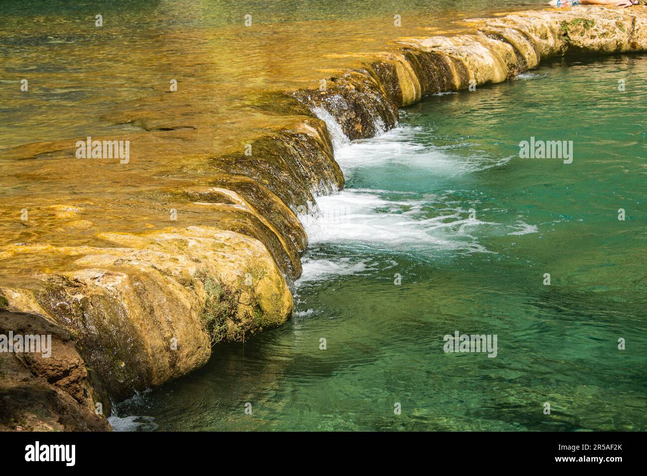 The beautiful pools of Semuc Champey, Rio Cabohon, Lanquin, Alta ...