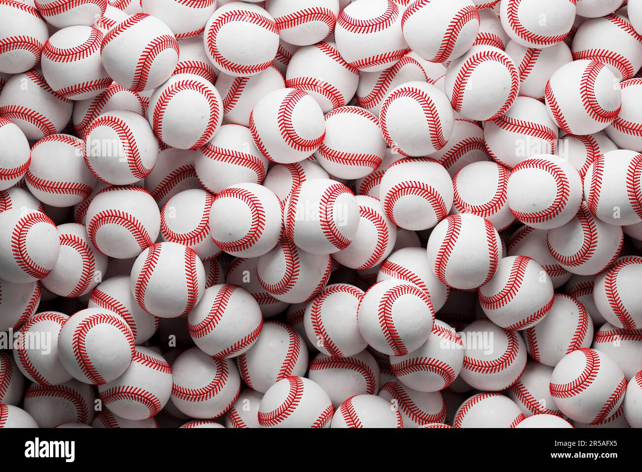 Large number white baseball balls hi-res stock photography and images ...