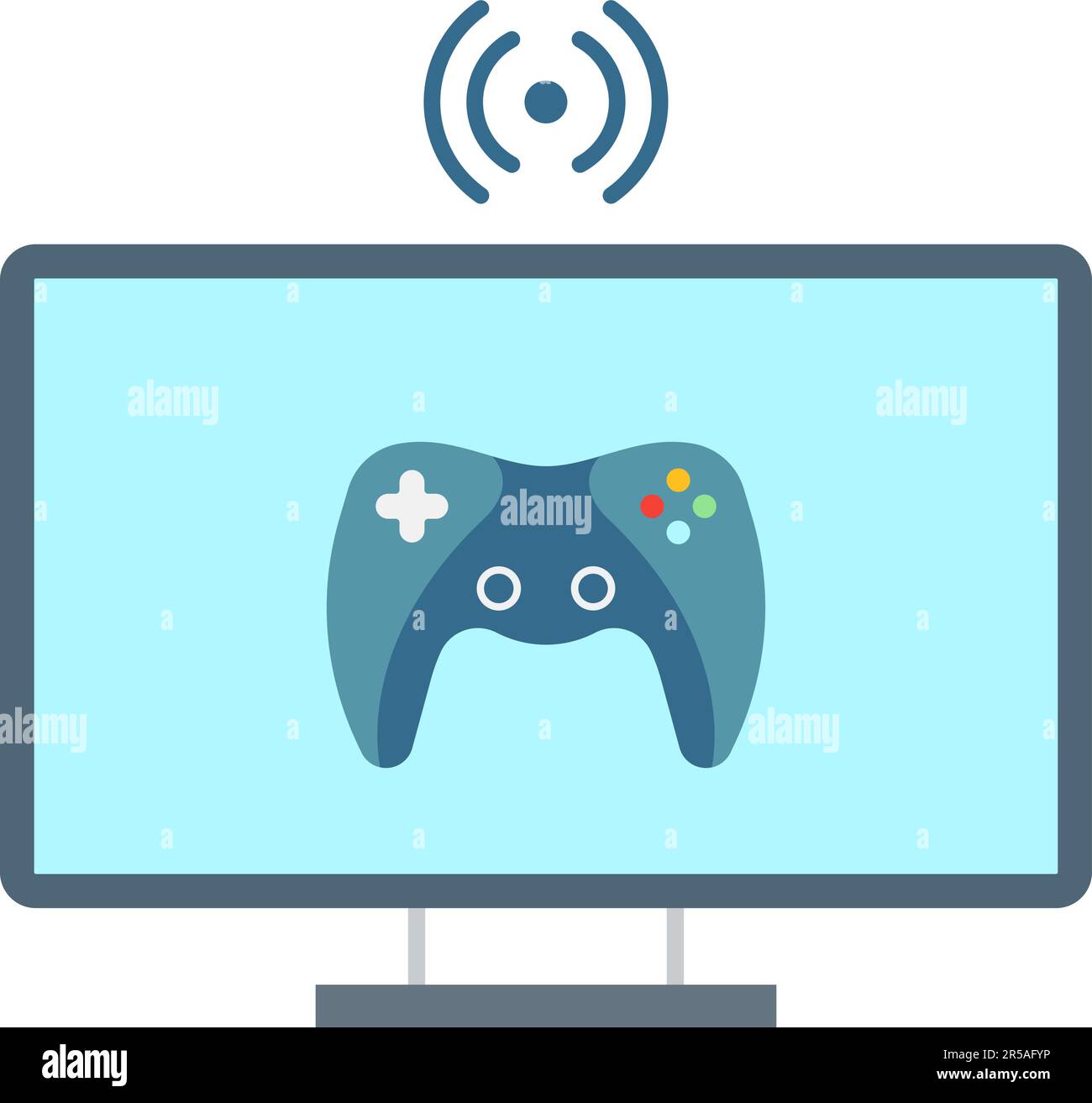 Streaming icon vector image. Suitable for mobile application web ...