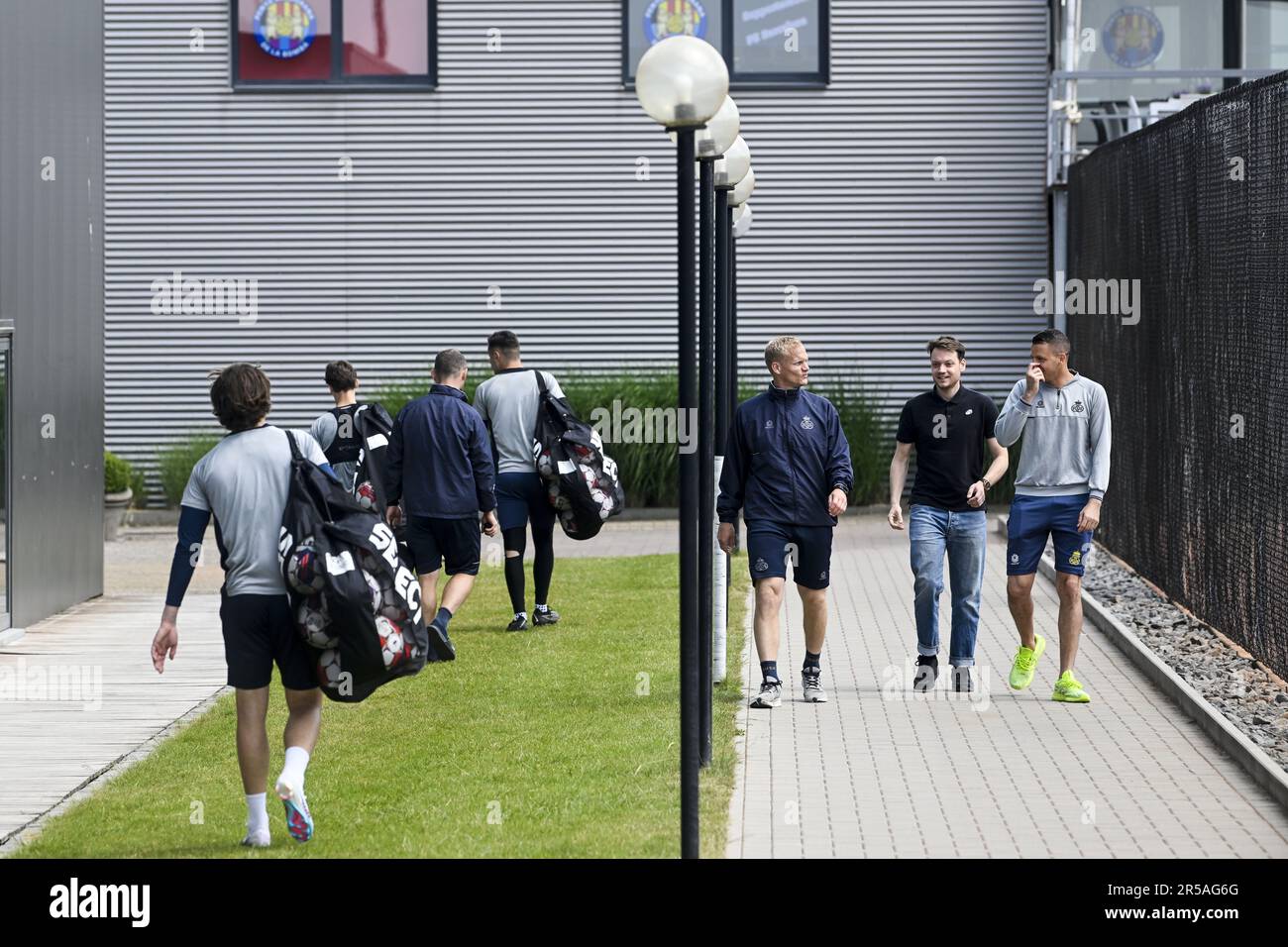Lier, Belgium. 02nd June, 2023. Union's head coach Karel Geraerts and ...