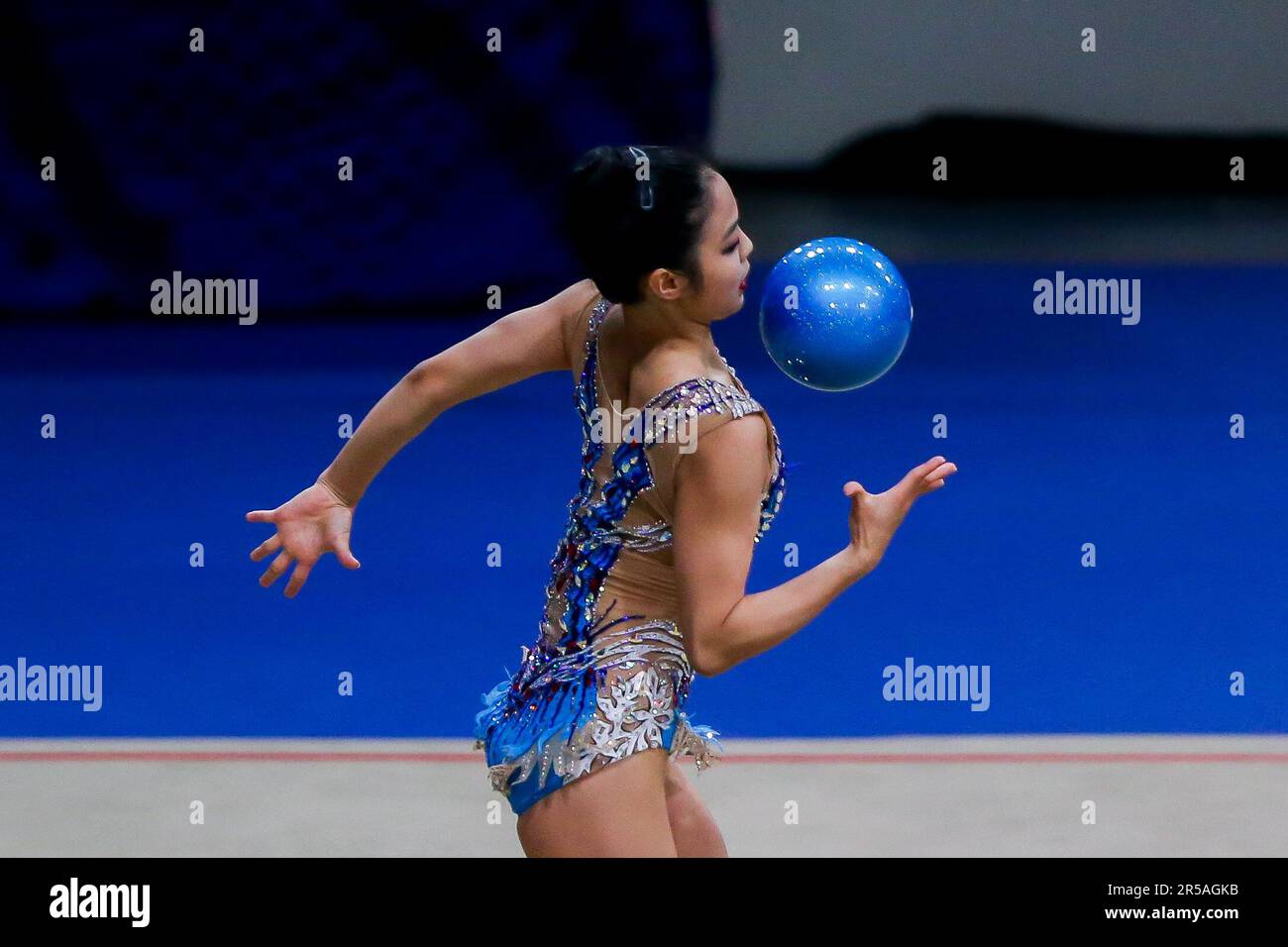Manila. 2nd June, 2023. Zhao Yating of China competes in the ball event ...