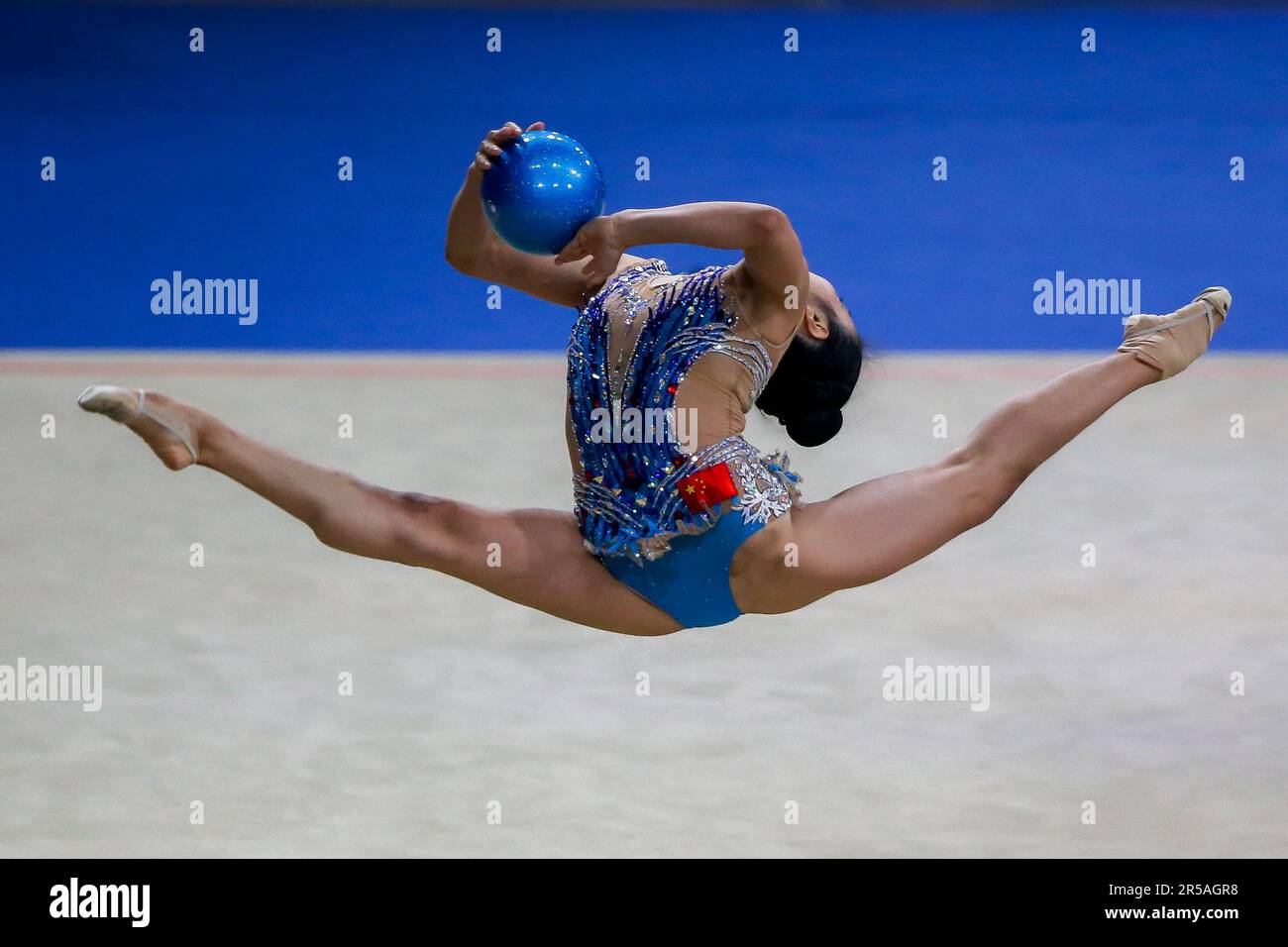 Manila. 2nd June, 2023. Zhao Yating of China competes in the ball event ...