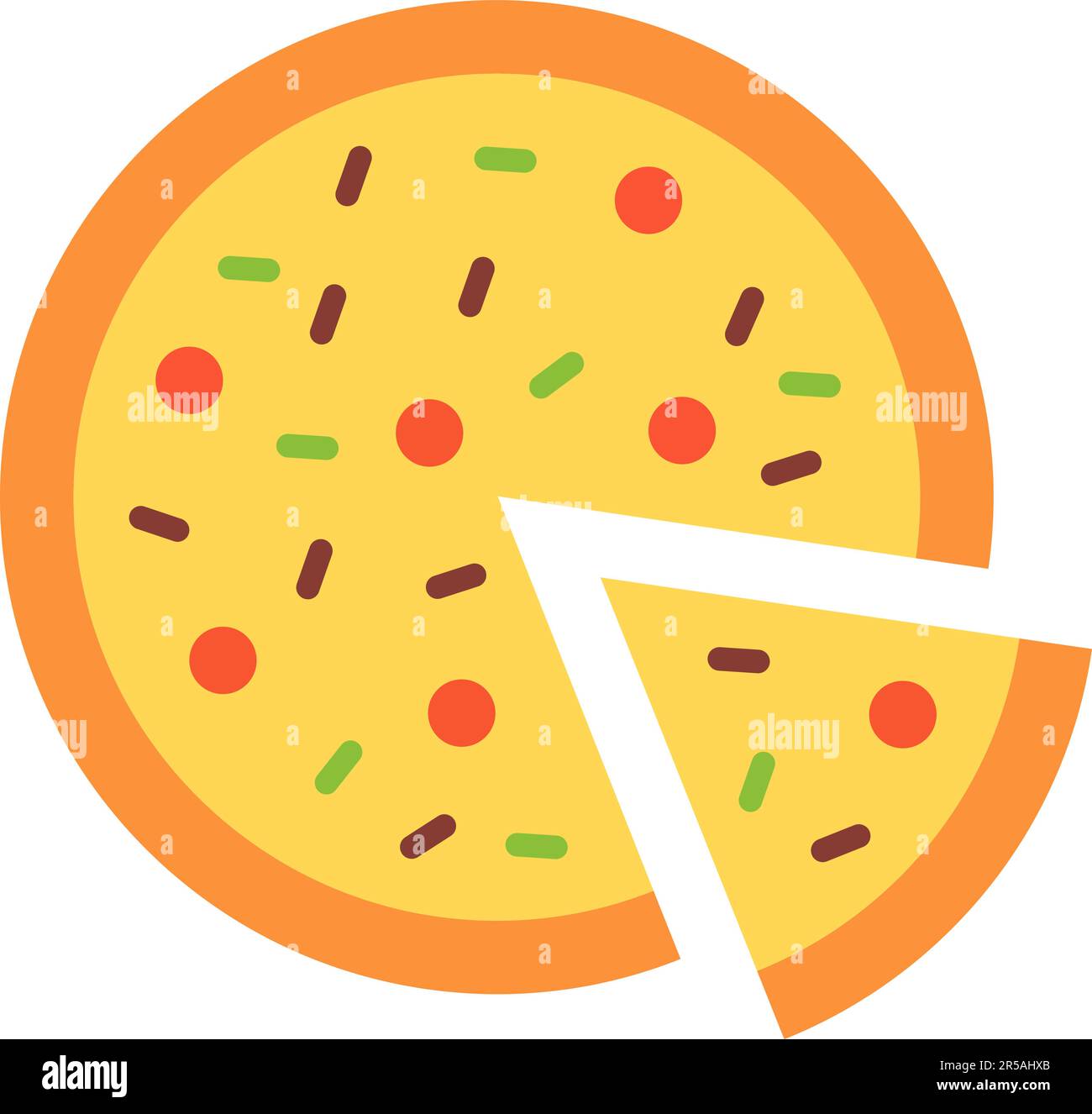 Line image of pizza Cut Out Stock Images & Pictures - Alamy