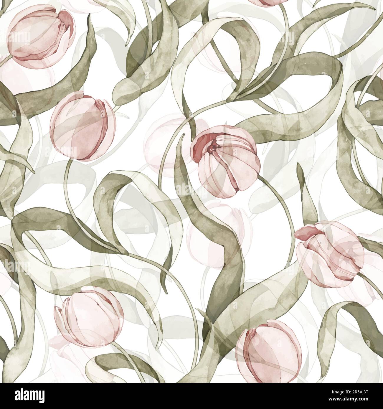 Abstract Design of Textured Flowers Ready for Textile Prints Stock ...