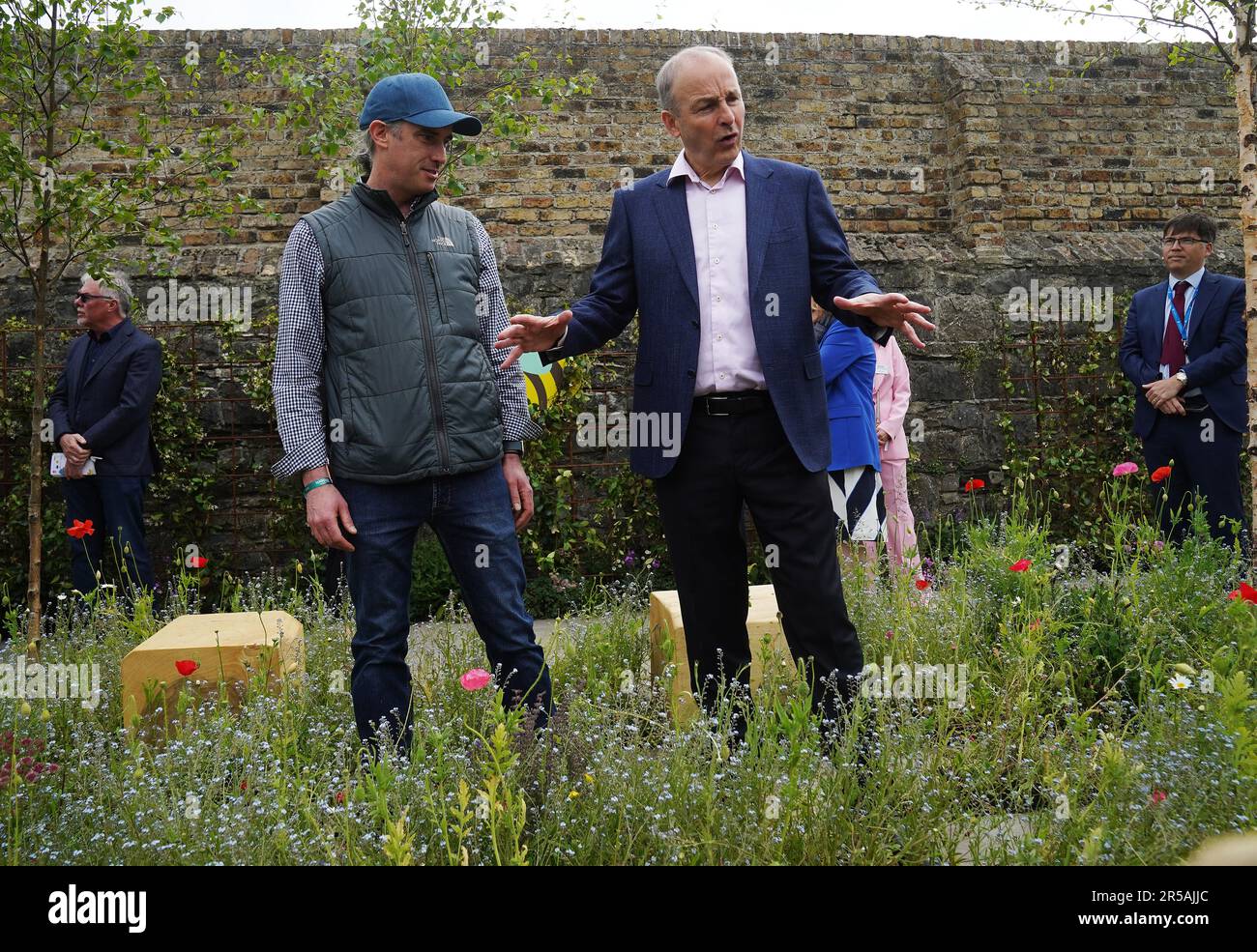 Tanaiste Micheal Martin (right) with Landscape Architect Daibhi Mac ...