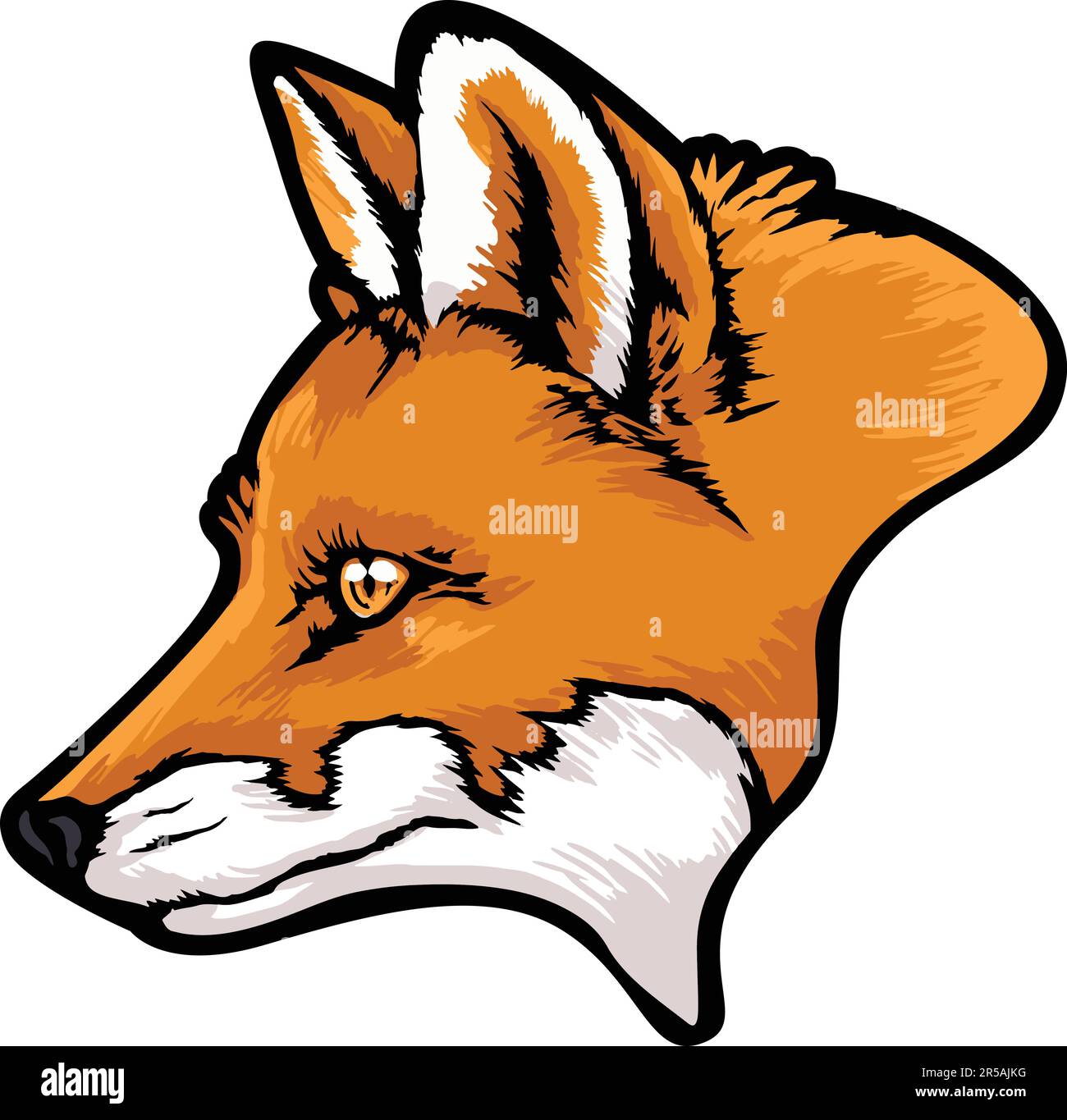 Fox Face Illustration. Wild. Forest. Vector Stock Vector Image & Art ...