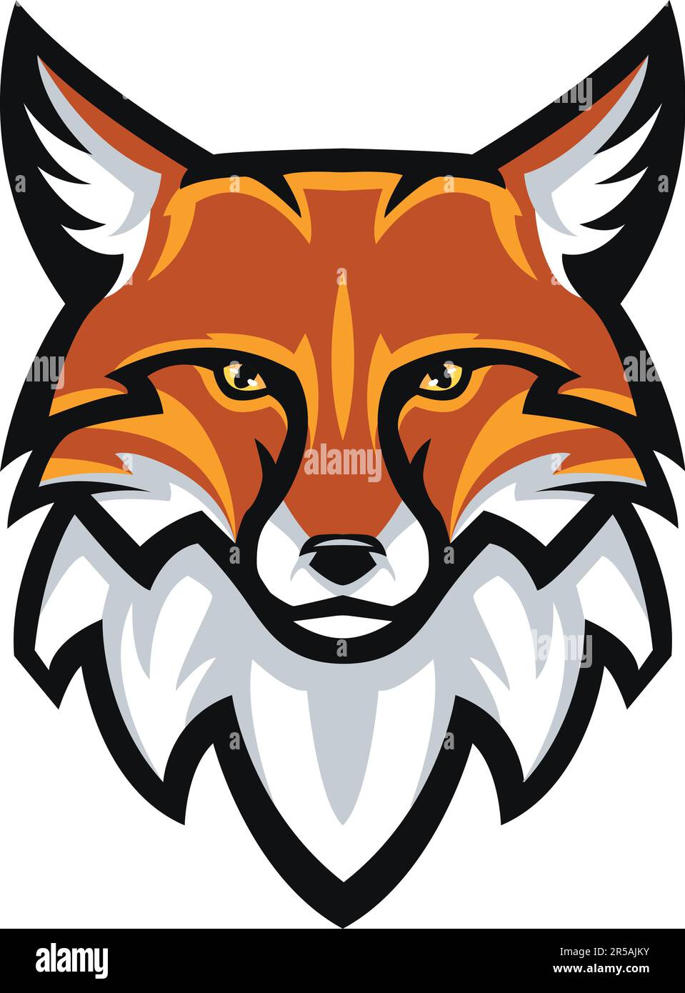 Red fox teeth Stock Vector Images - Alamy